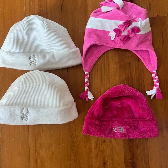 Spyder | Accessories | Spyder Pink And White Kids Hats | Poshmark